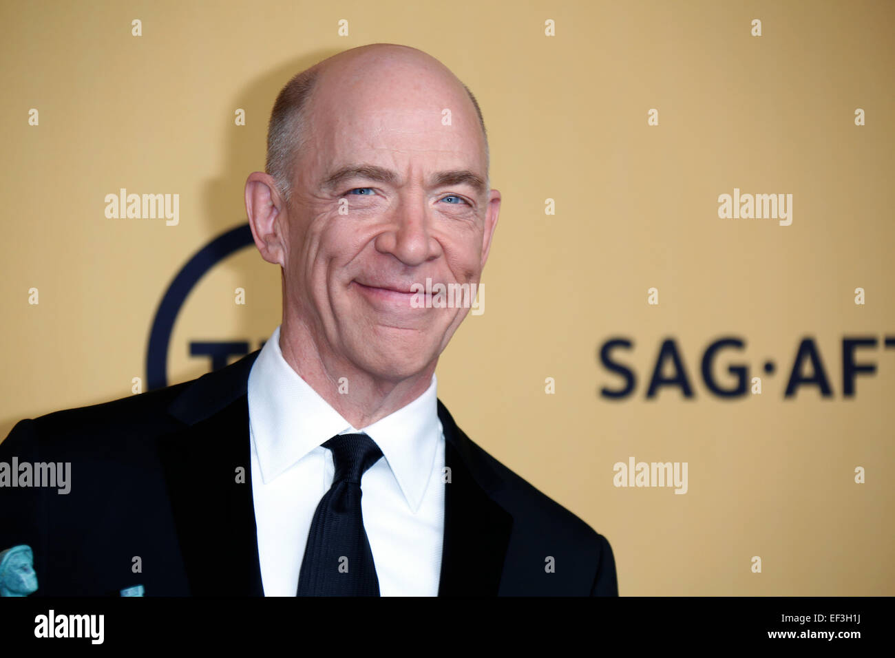J.K. Simmons arrives at the 21st annual Screen Actors Guild Awards ...