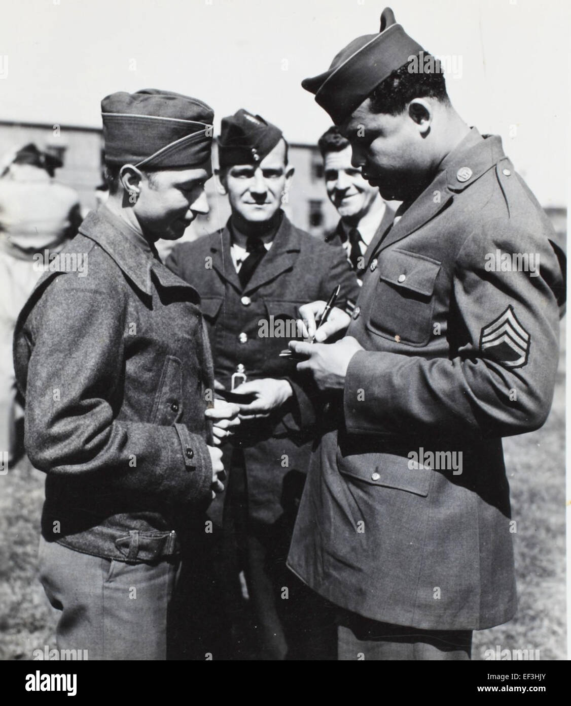 This photo from the George Peck Collection captures an important moment ...