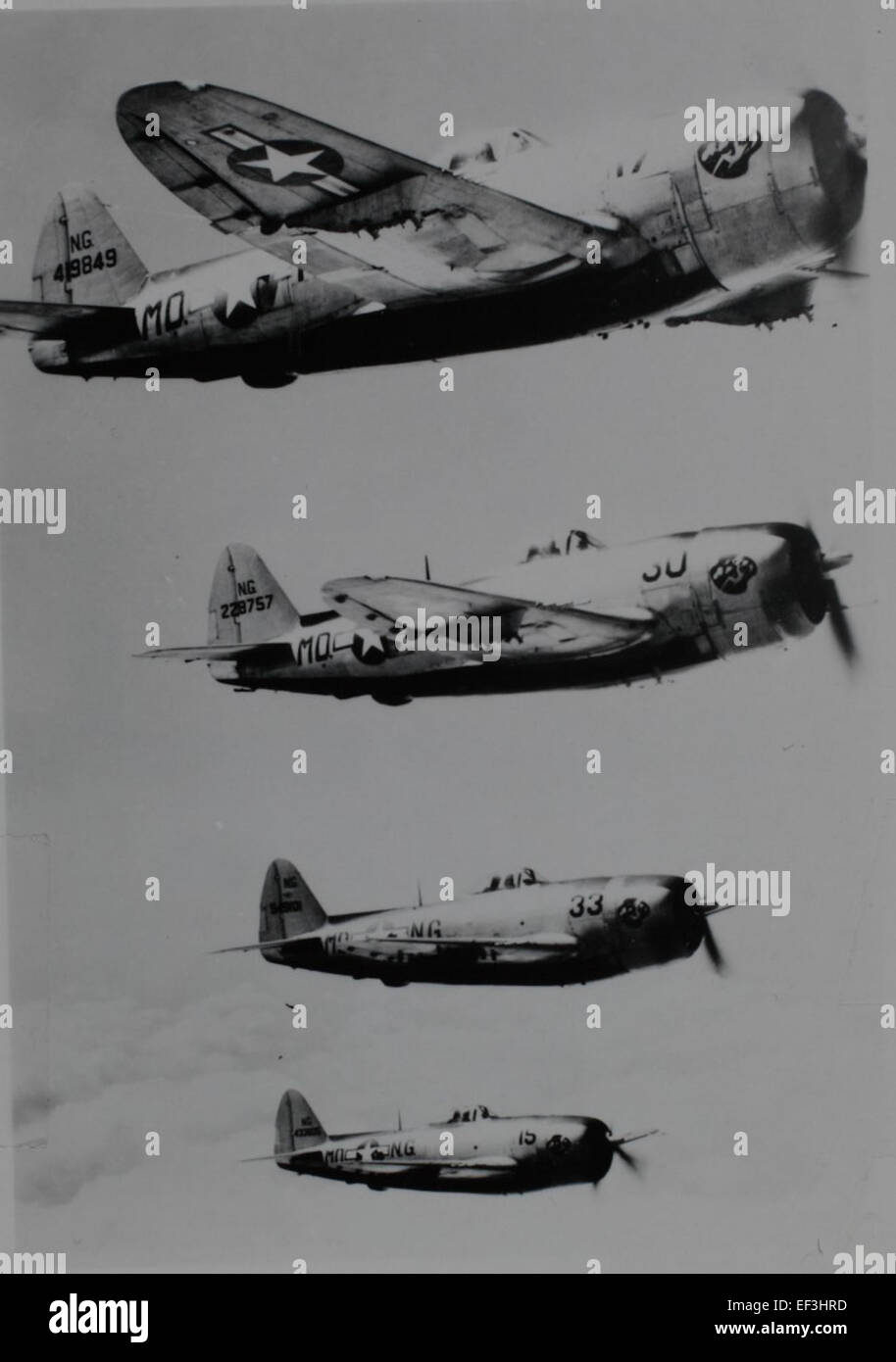 This image features a Republic P-47D Thunderbolt from the 104th Fighter ...