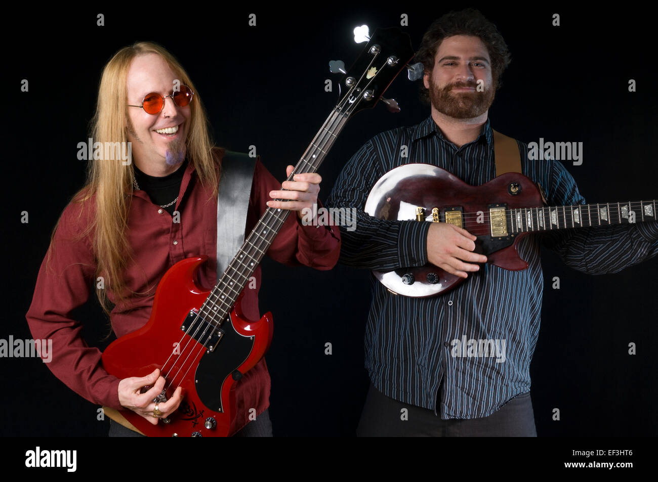 Two guitar players Stock Photo - Alamy