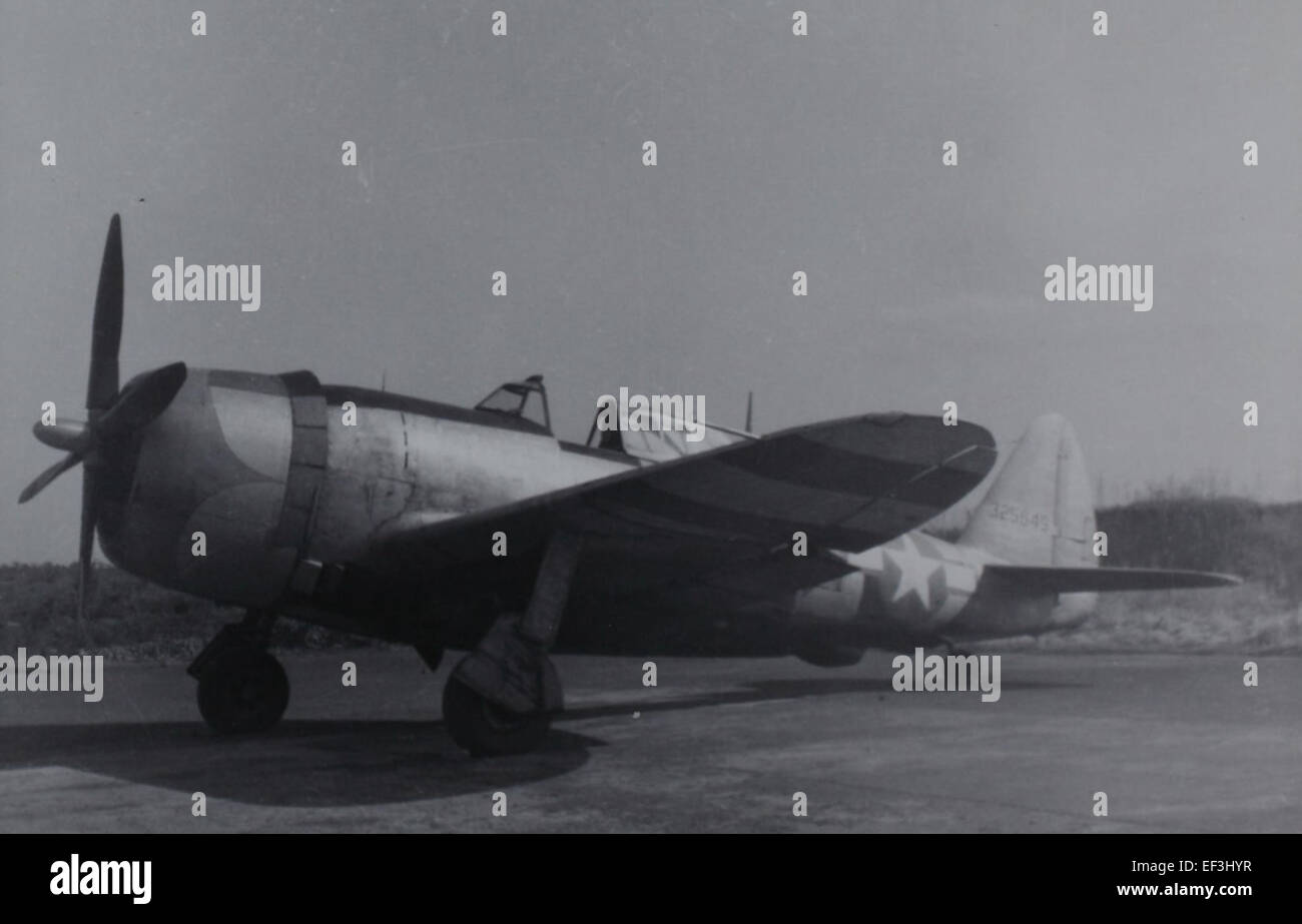 The Republic P-47D Thunderbolt, a World War II-era fighter aircraft ...