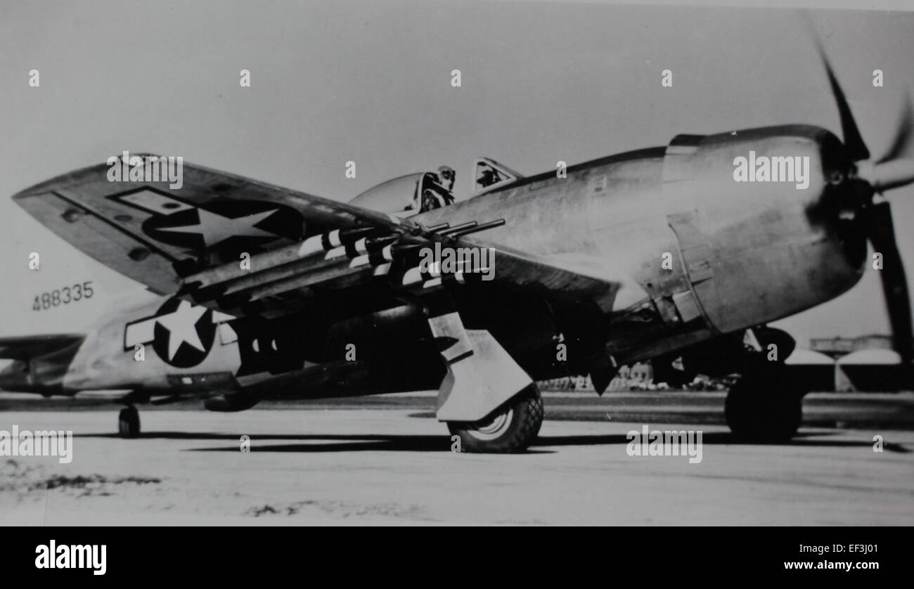 The Republic P-47N Thunderbolt, model P-47N-5-RE, with serial number 42 ...
