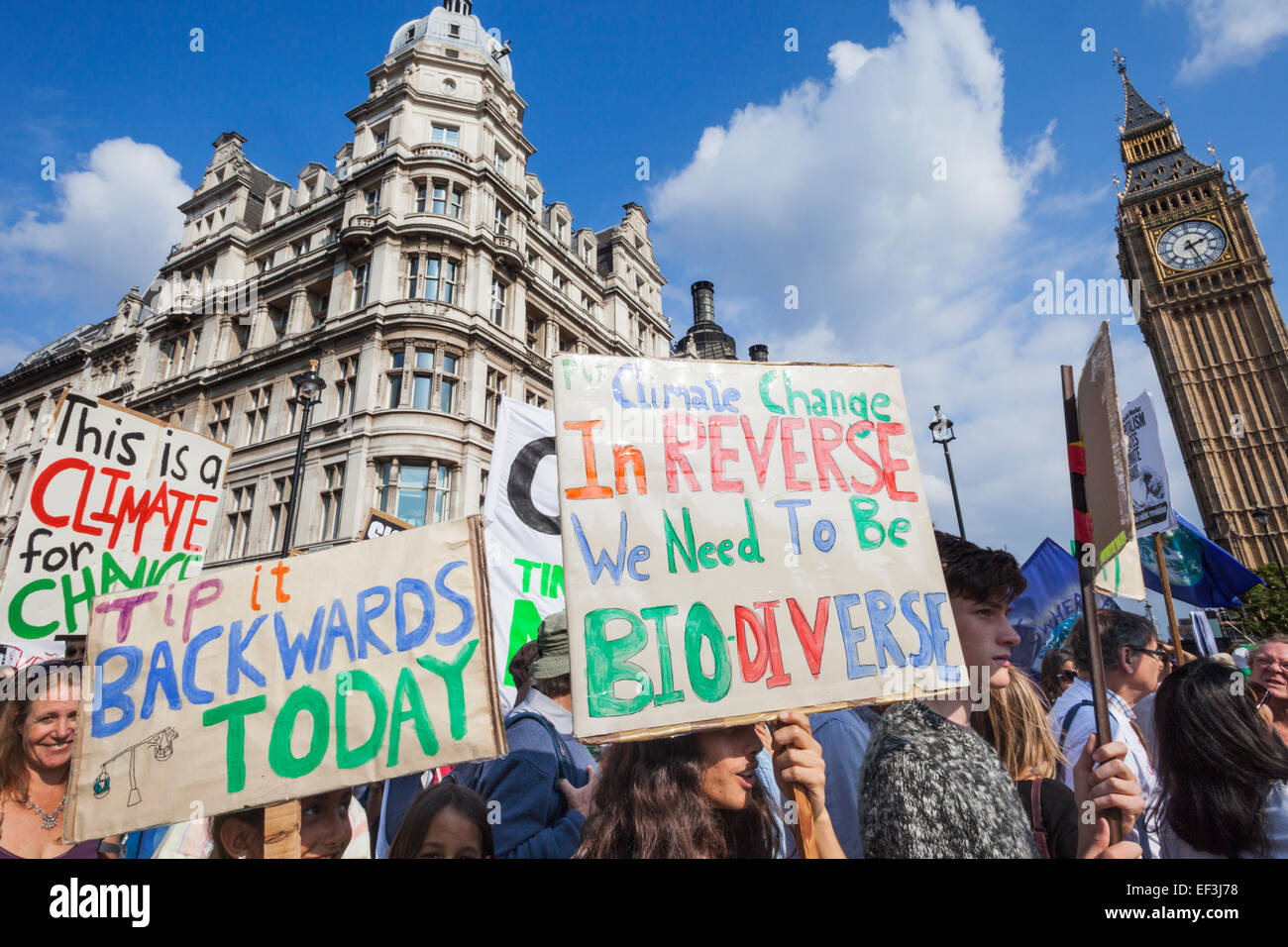 England, London, Westminster, Climate Change Demonstration Stock Photo ...