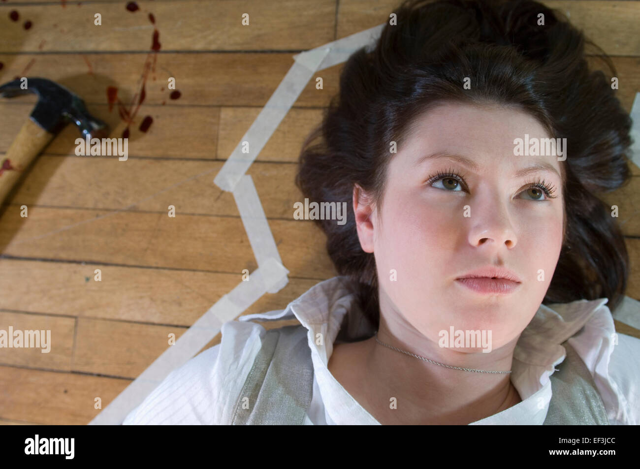 Deceased person at a crime scene Stock Photo - Alamy