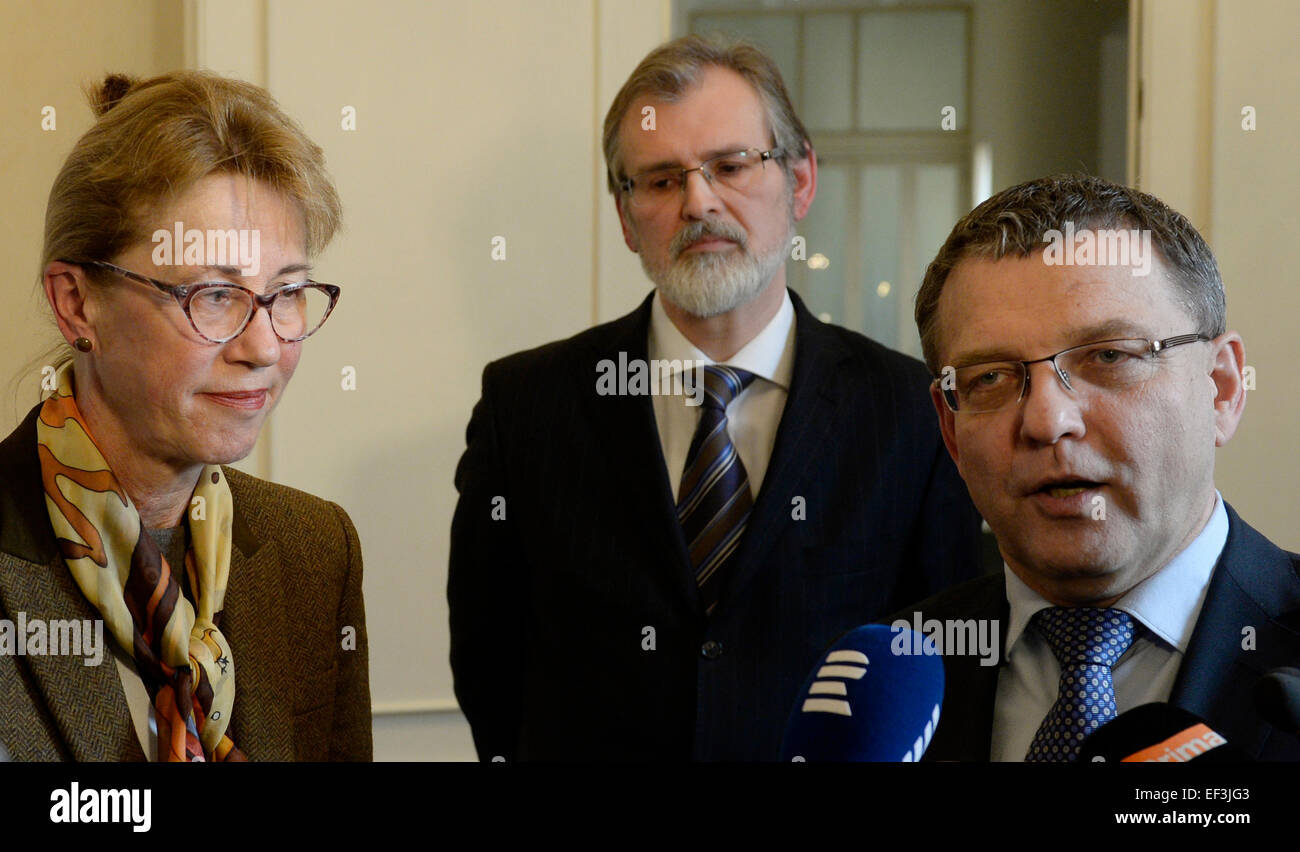 Prague, Czech Republic. 26th Jan, 2015. Czech foreign minister Lubomir ...