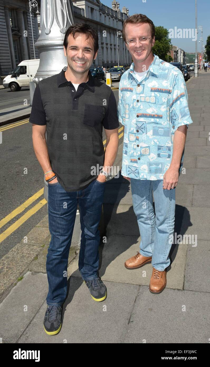 Celebrities outside the Merrion Hotel Featuring: Ferrell Barron,Roberts ...