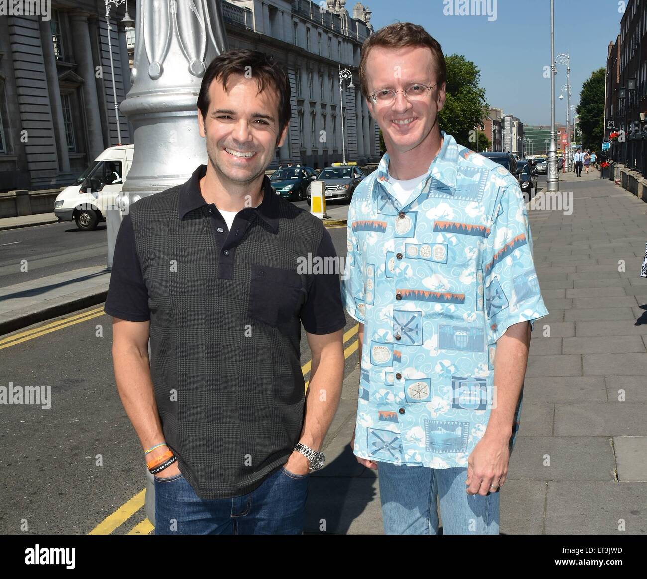 Celebrities outside the Merrion Hotel Featuring: Ferrell Barron,Roberts ...
