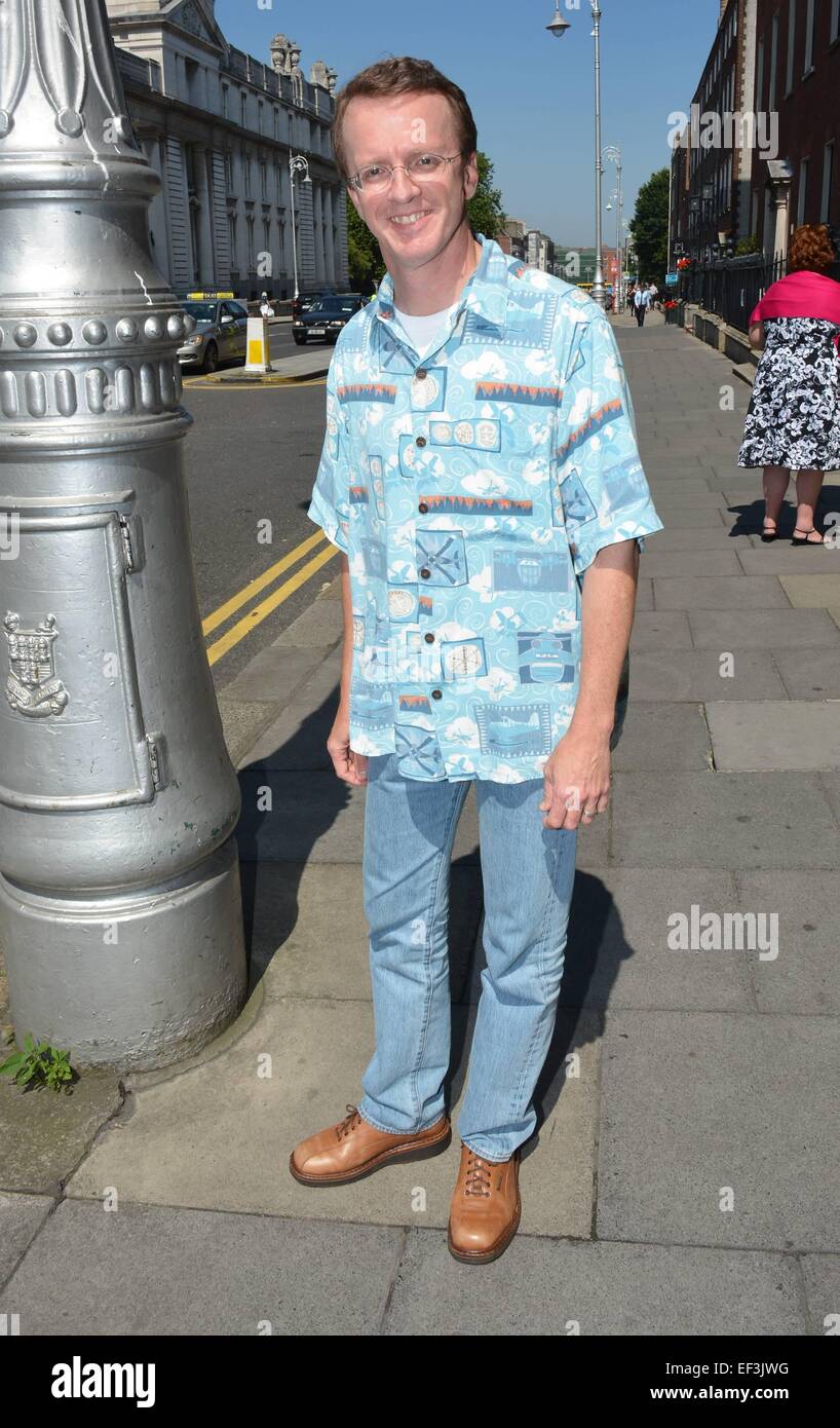Celebrities outside the Merrion Hotel Featuring: Roberts Gannaway Where ...