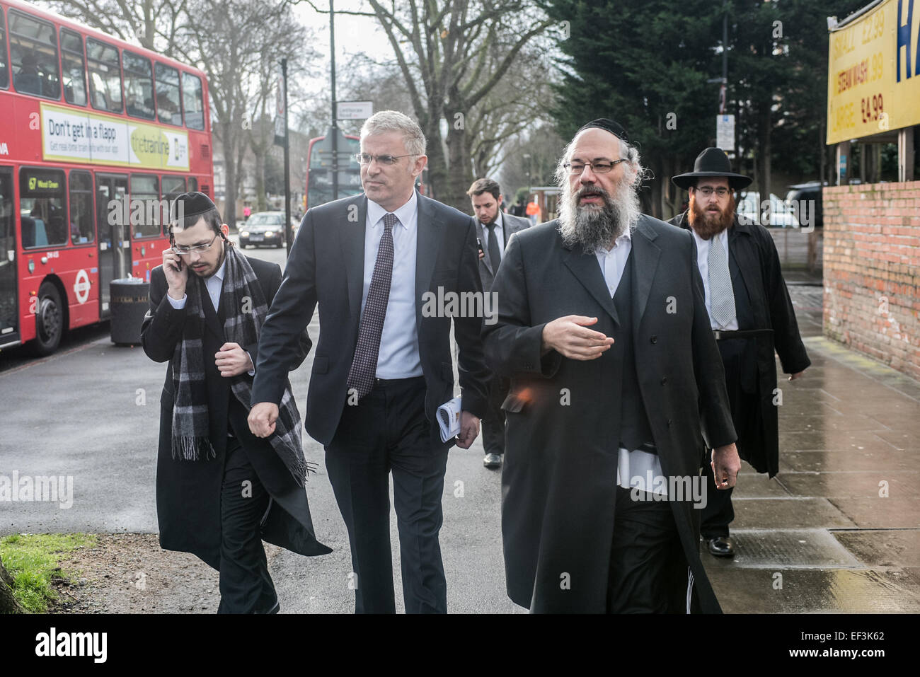 London, UK. 26th January, 2015. Ambassador of Israel HE Daniel Taub (L ...