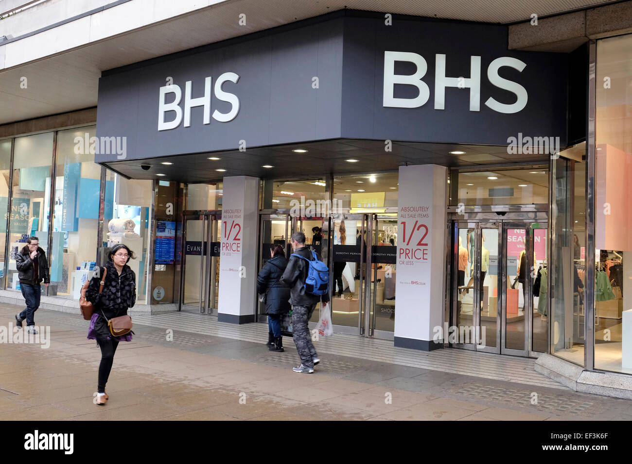 A general view of BHS store on Oxford Street, London Stock Photo - Alamy