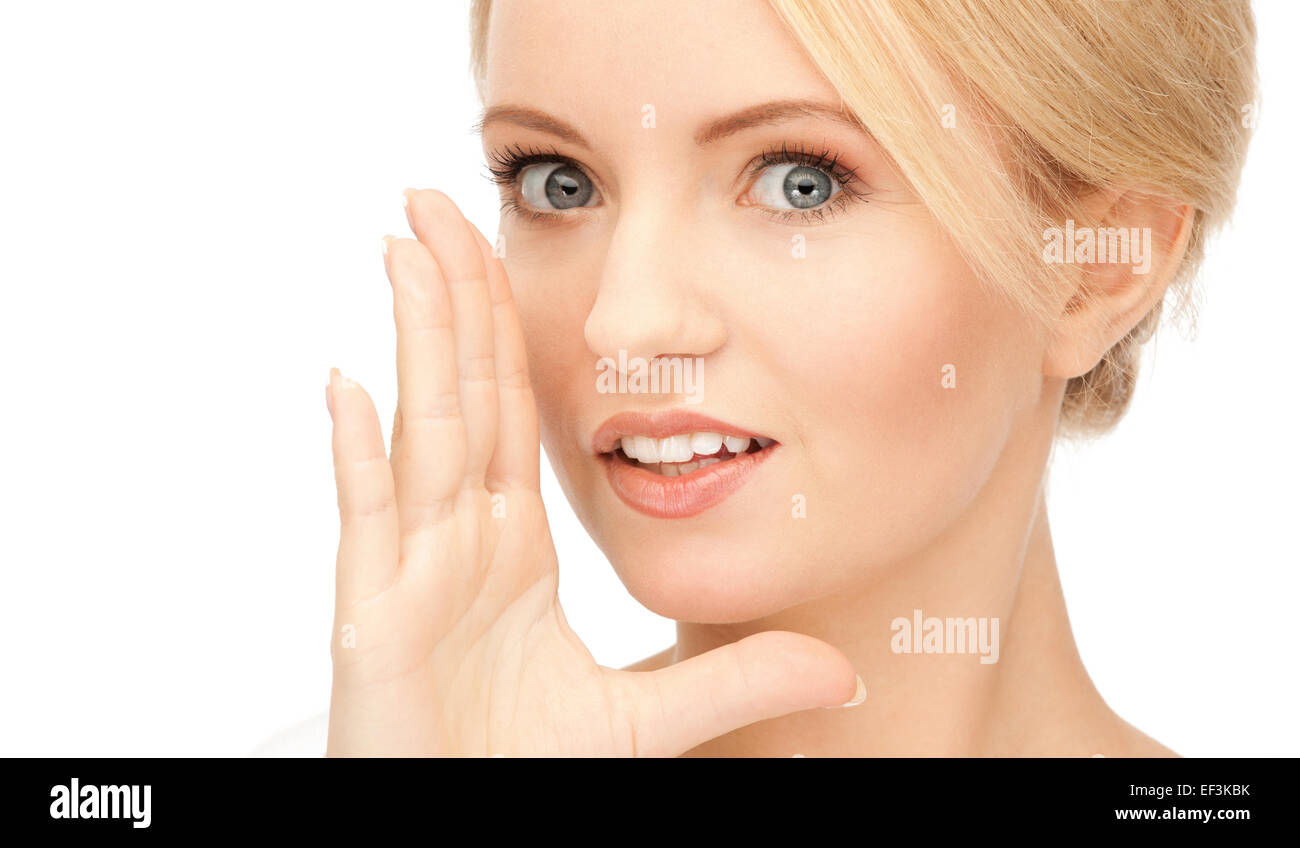 woman whispering gossip Stock Photo - Alamy