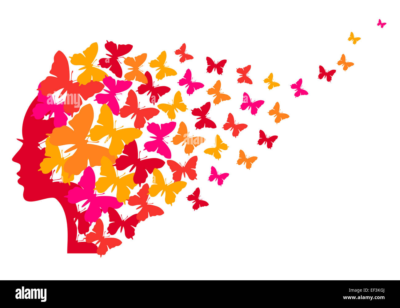 Woman butterfly hi-res stock photography and images - Alamy