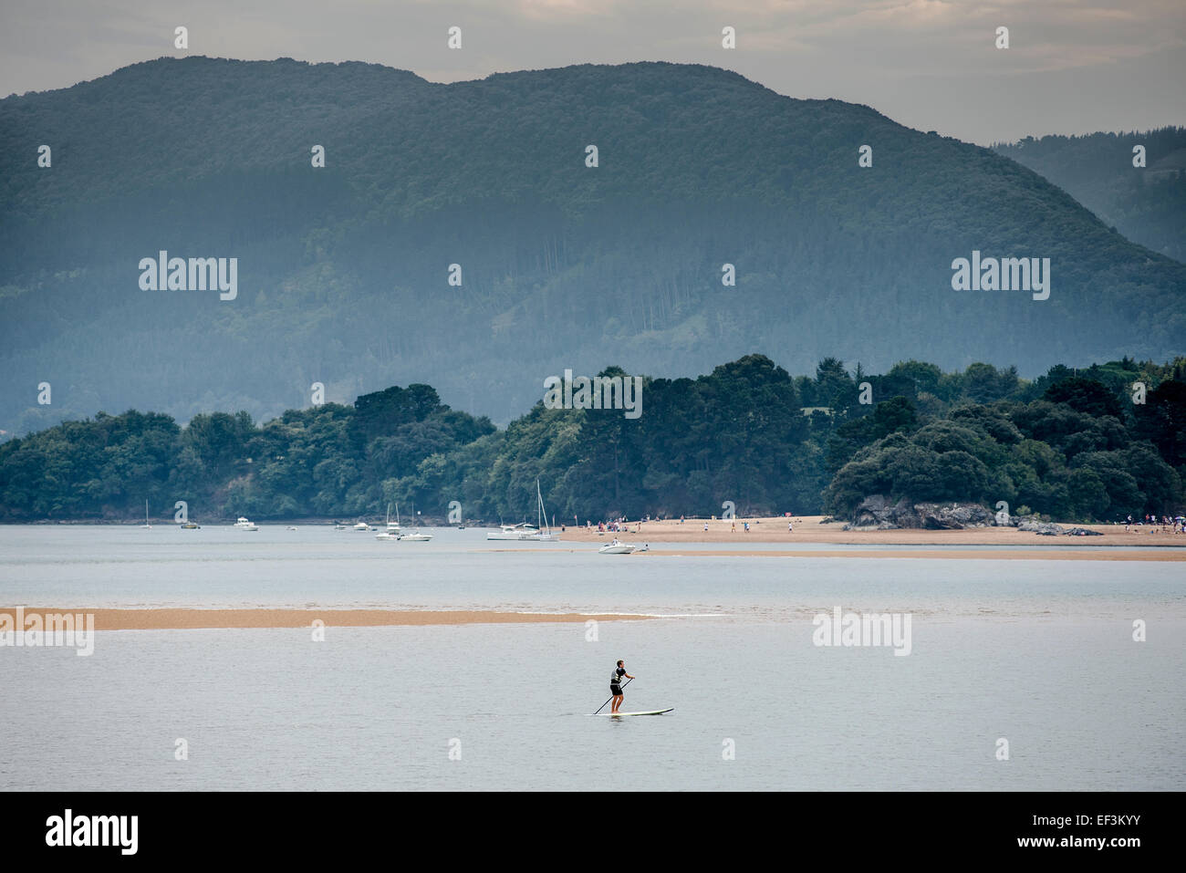 Laga beach in Urdaibai Biosphere Reserve, Biscay, Basque Country, Spain ...