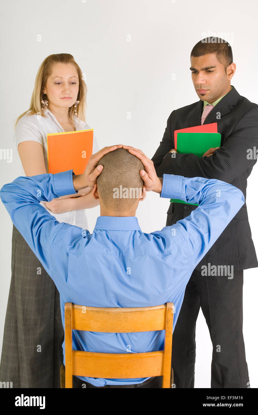 Man being disciplined at work hi-res stock photography and images - Alamy