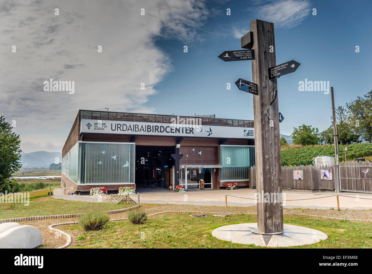 Birdwatching centre in Urdaibai Biosphere Reserve. Biscay, Basque ...