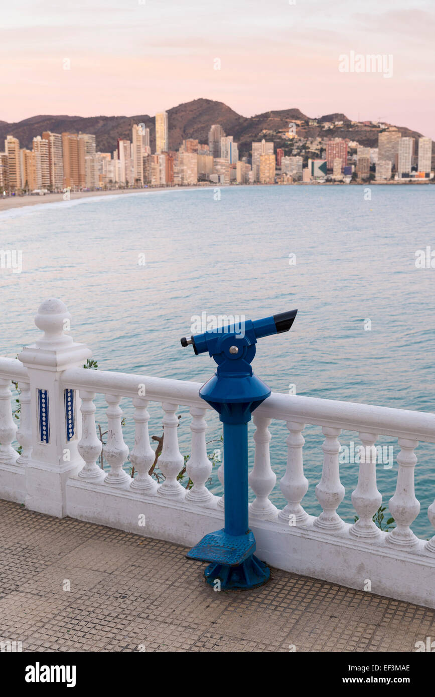 Benidorm bay as seen from one of its landmark viewpoints Stock Photo ...