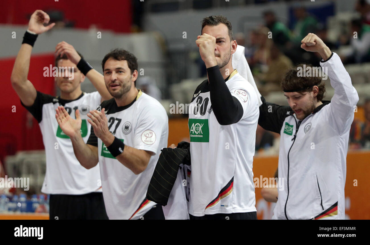 Germany's team members (L-R) Erik Schmidt, Michael Mueller, Jens ...