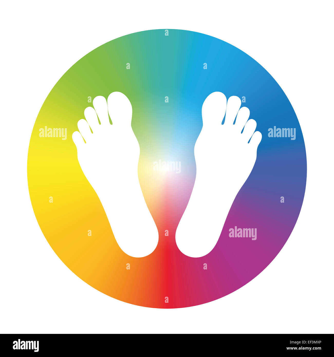 Feet in a Cut Out Stock Images & Pictures - Alamy