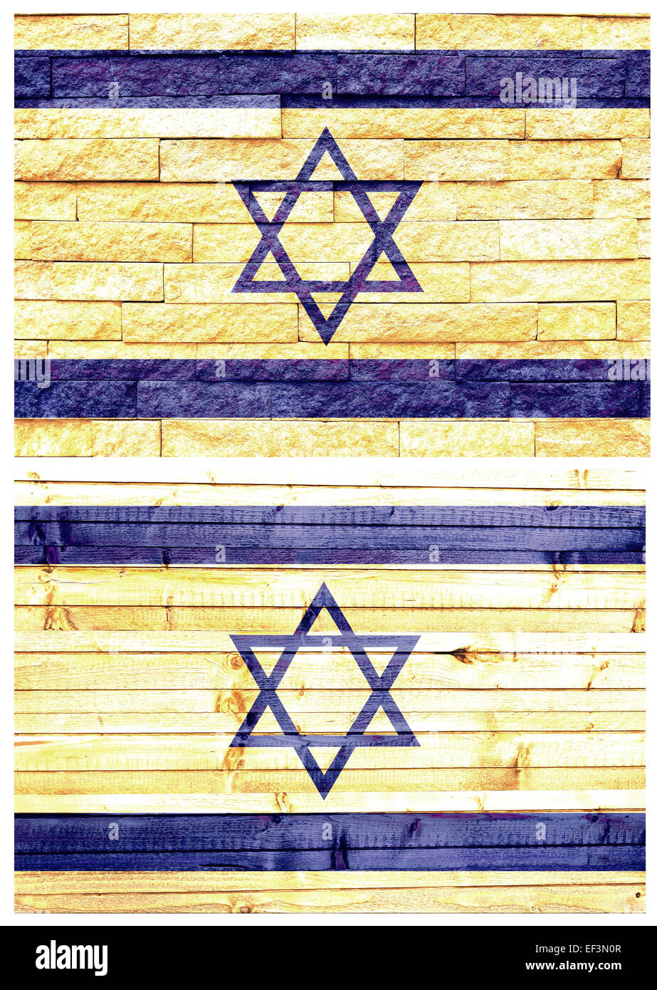 Vintage wall flag of Israel Stock Photo - Alamy