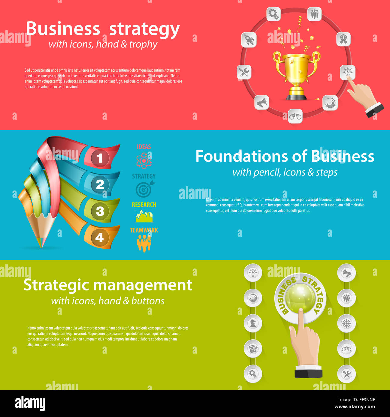 Business strategy infographic hi-res stock photography and images - Alamy