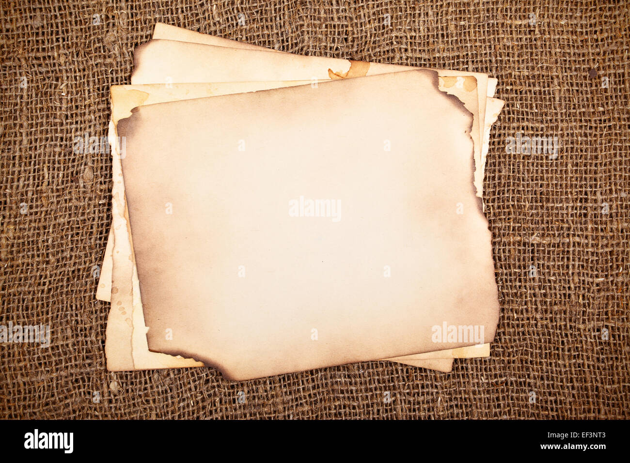 Stack of old papers close up Stock Photo - Alamy