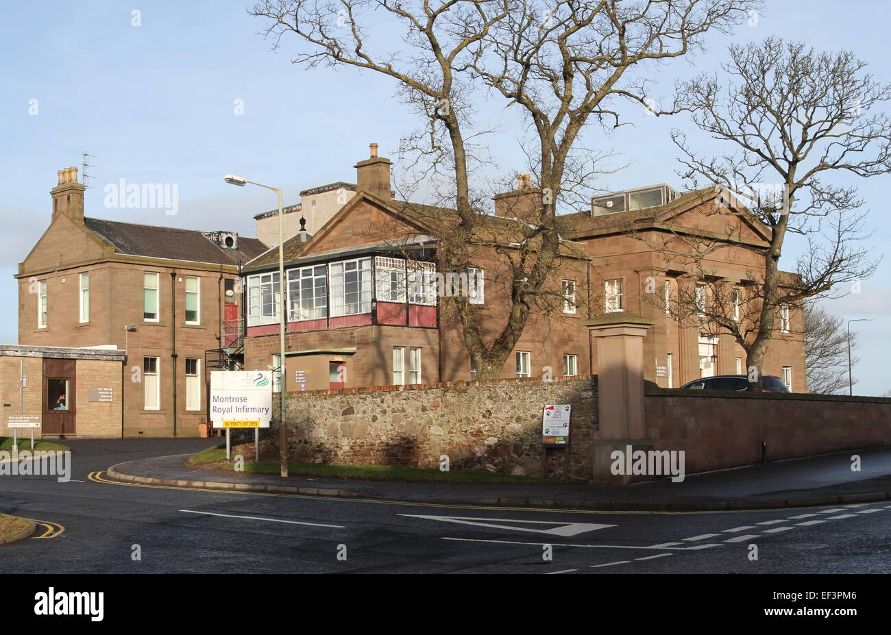 Exterior of Montrose Royal Infirmary Scotland January 2015 Stock Photo ...