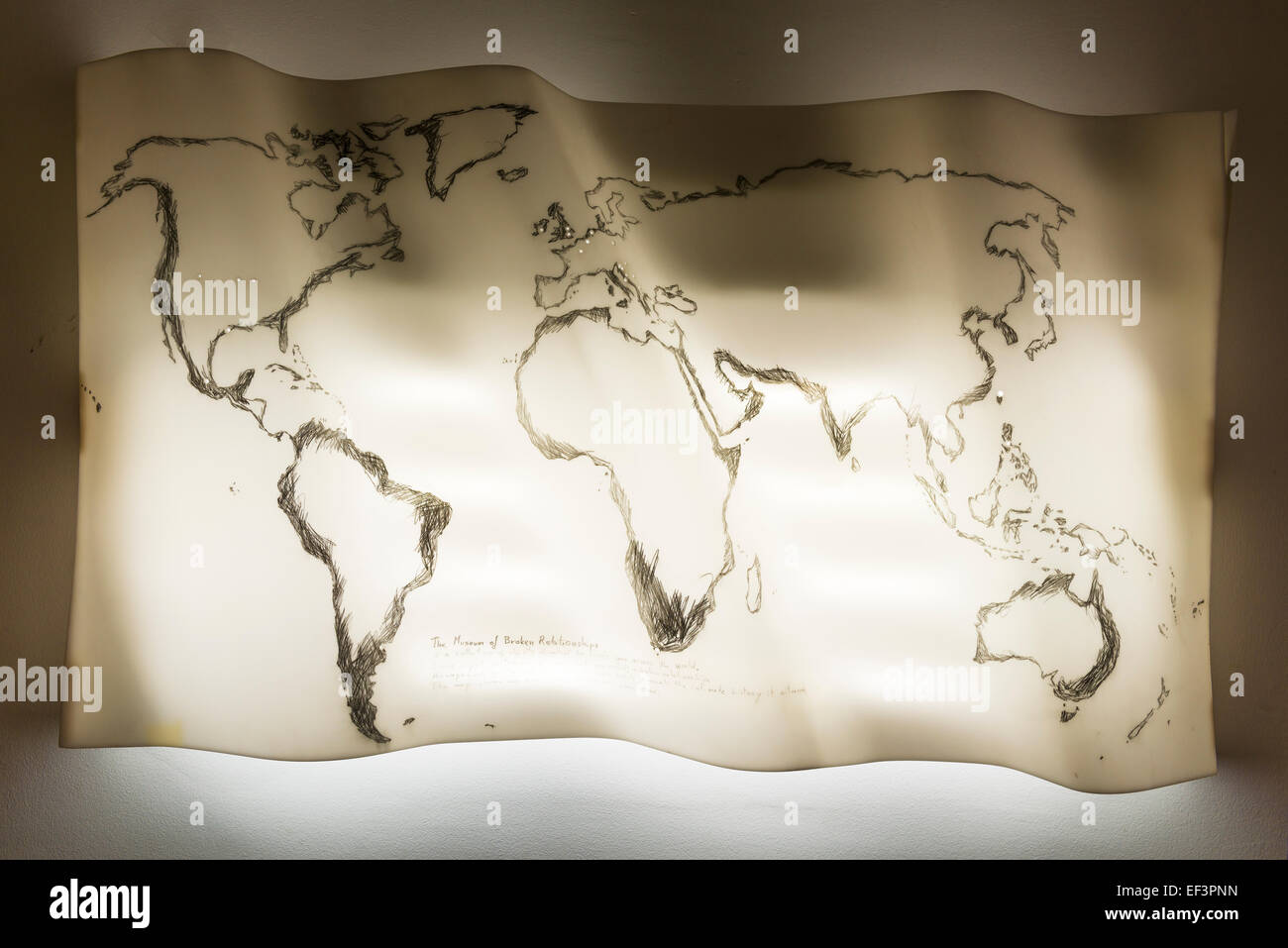 Display in the Museum of Broken Relationships in old town Gradec ...