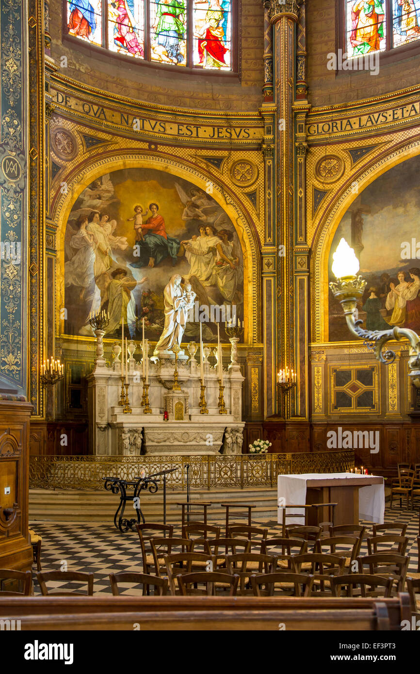 Interior of eglise saint eustache church hi-res stock photography and ...