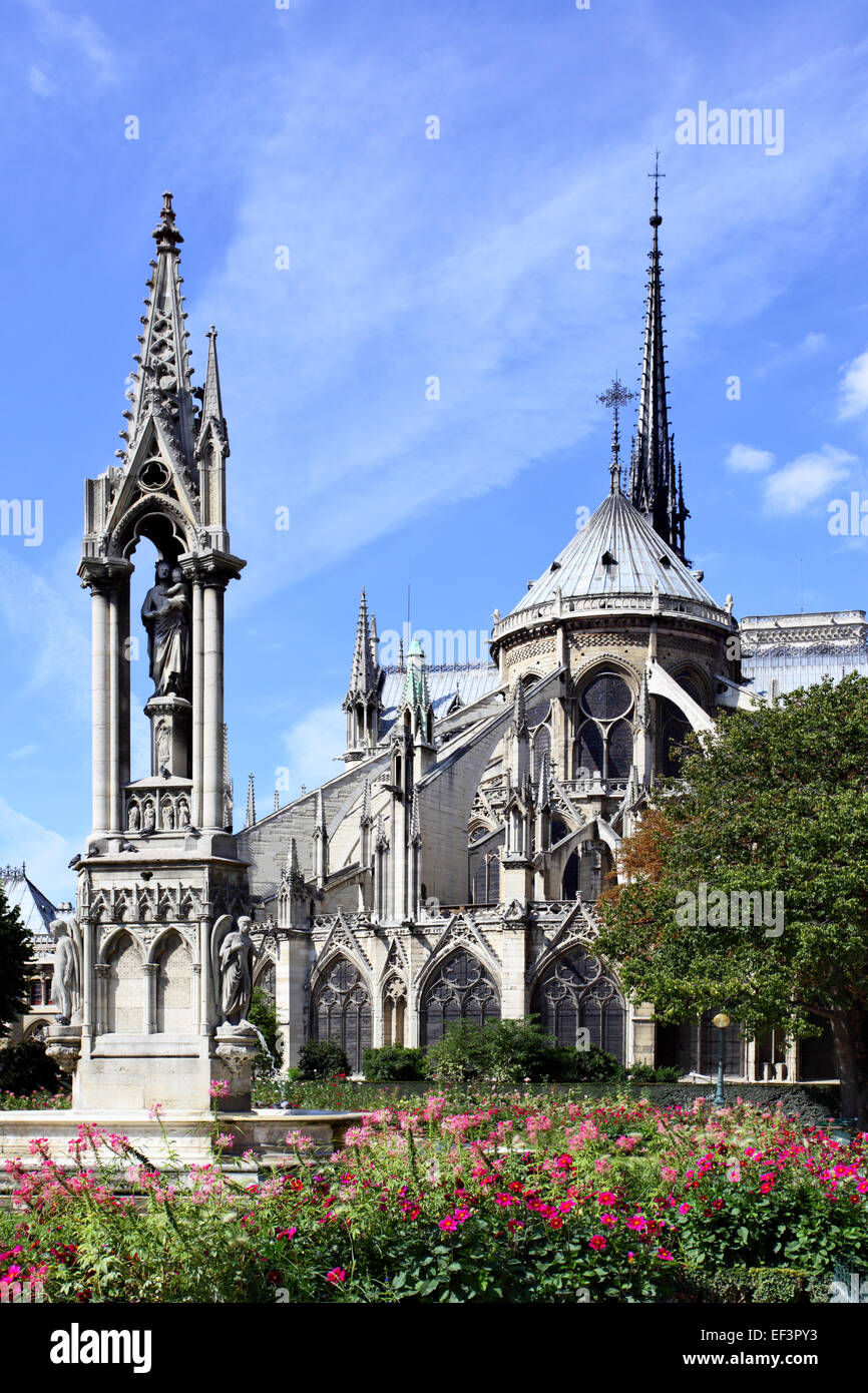 Notre dame back hi-res stock photography and images - Alamy