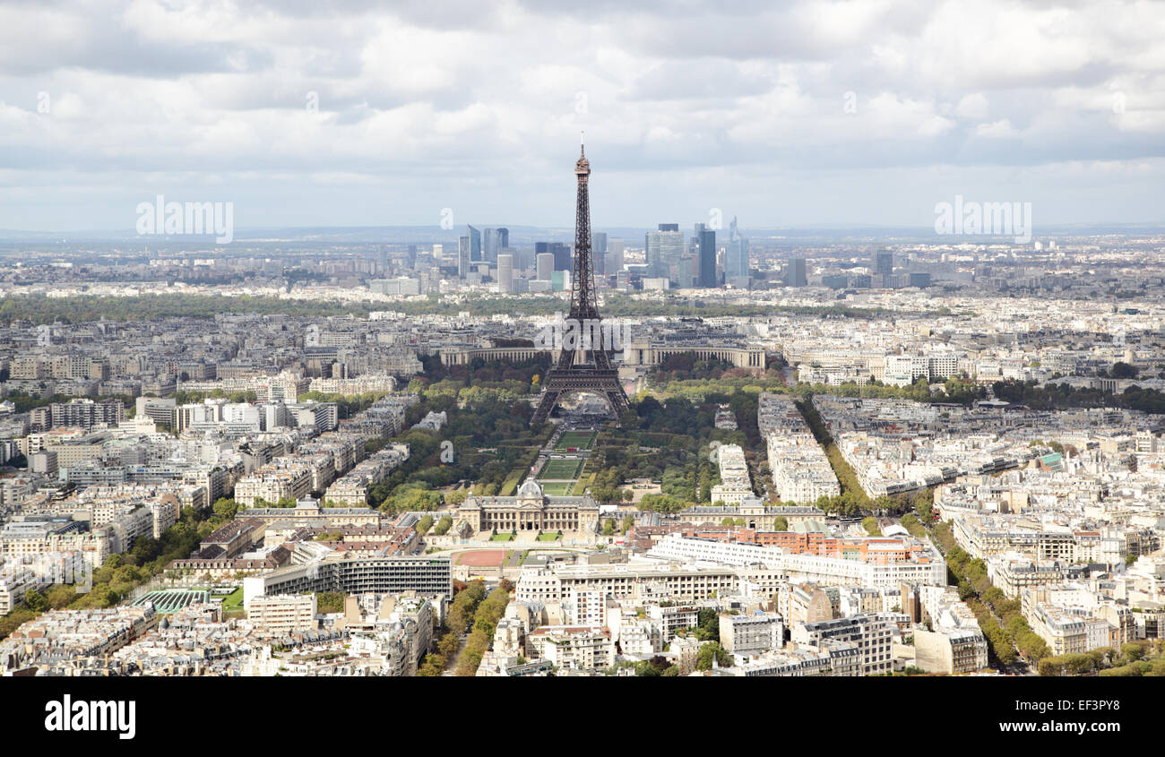 Panoramic aerial view paris hi-res stock photography and images - Alamy