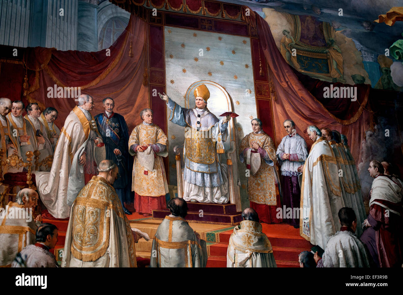 The Room of the Immaculate Conception was commissioned by Pope Pius IX ...