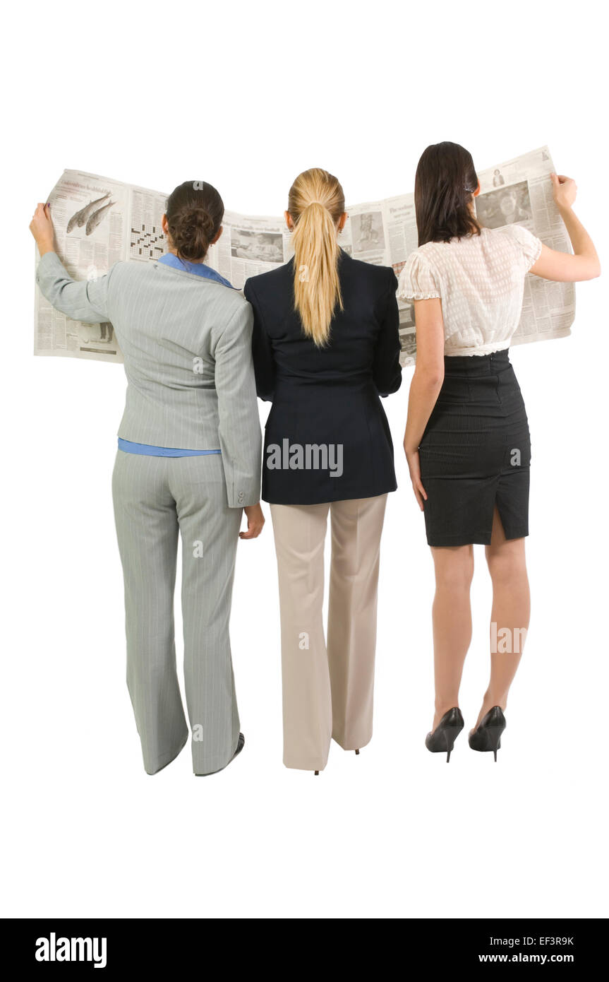 Reading to friends Cut Out Stock Images & Pictures - Alamy