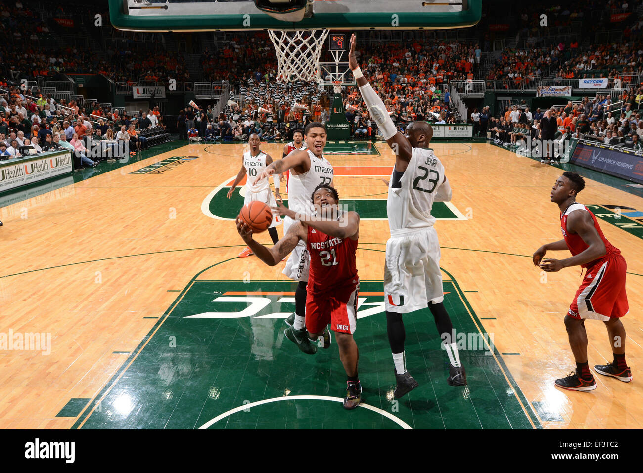 Coral Gables, Florida, USA. 22nd Jan, 2015. BeeJay Anya #21 of North ...