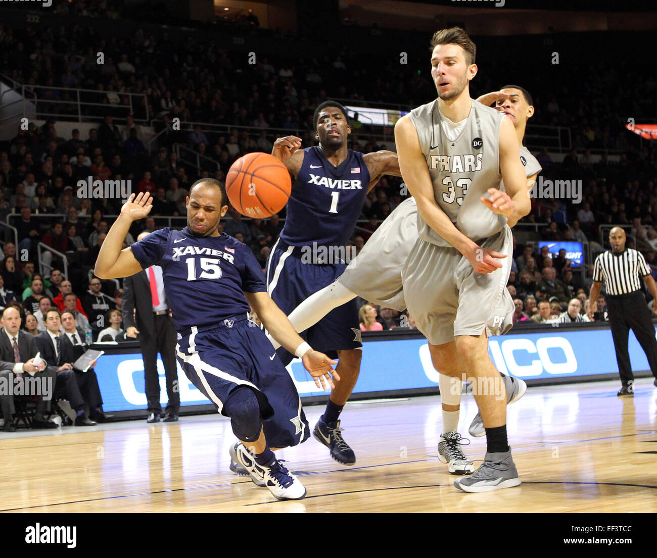 January 22, 2015: Providence Friars forward Carson Desrosiers (33 ...