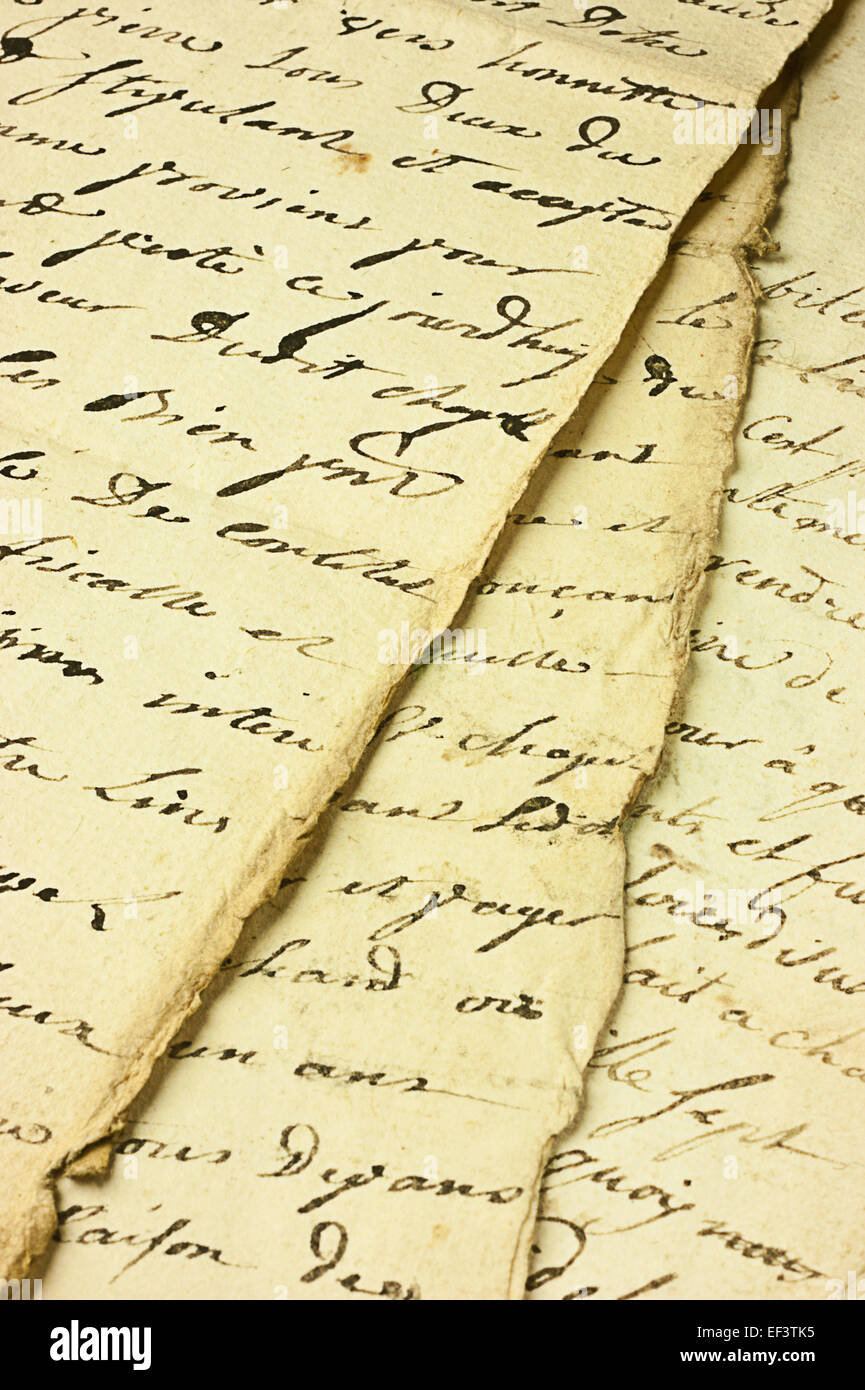 Ancient text written by hand hi-res stock photography and images - Alamy