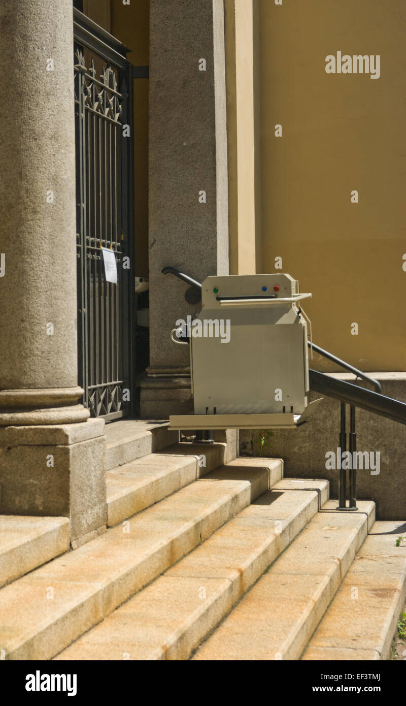 Disability access stairs hi-res stock photography and images - Alamy