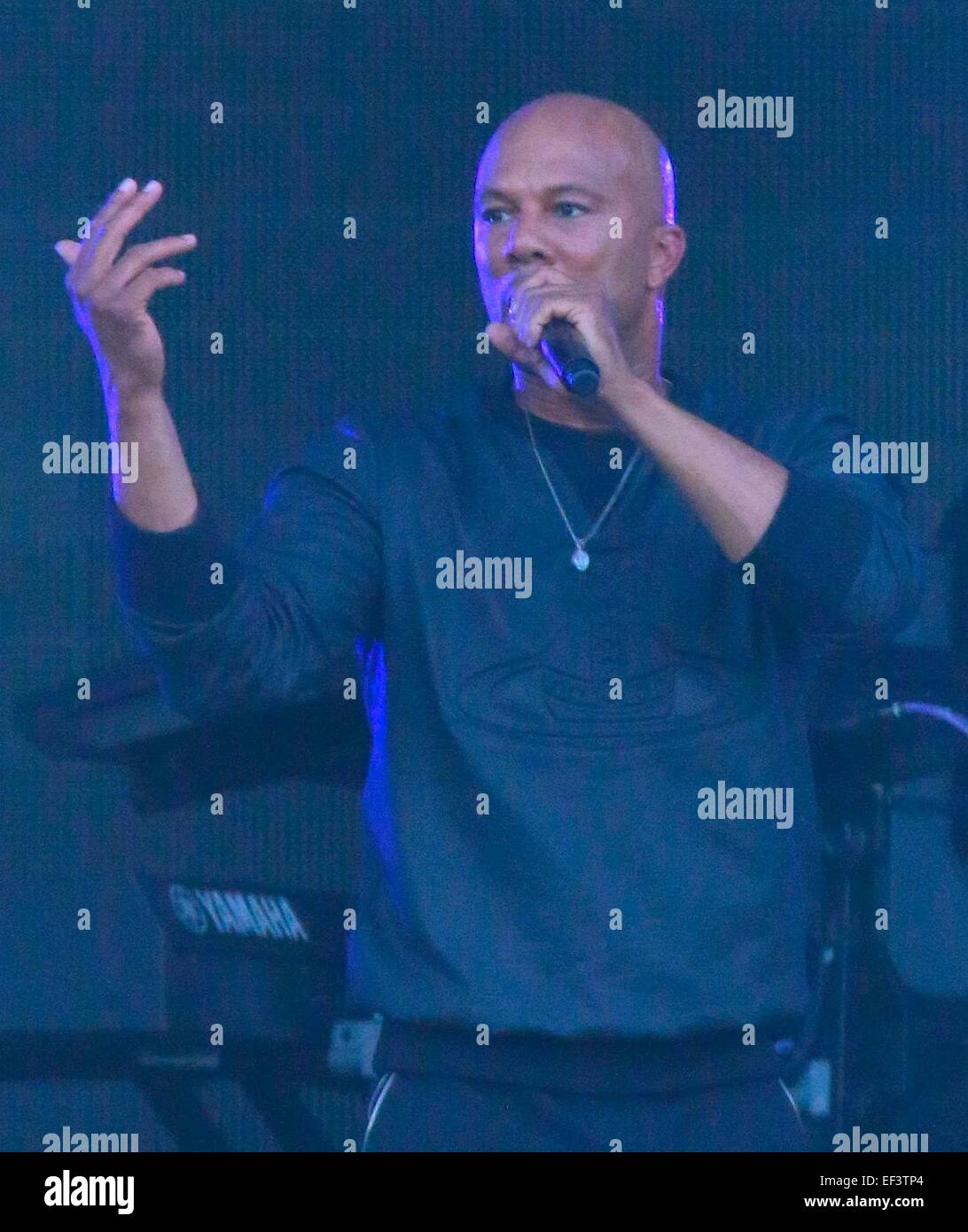 Rapper Common performs on stage at Jimmy Kimmel Live! in Hollywood ...