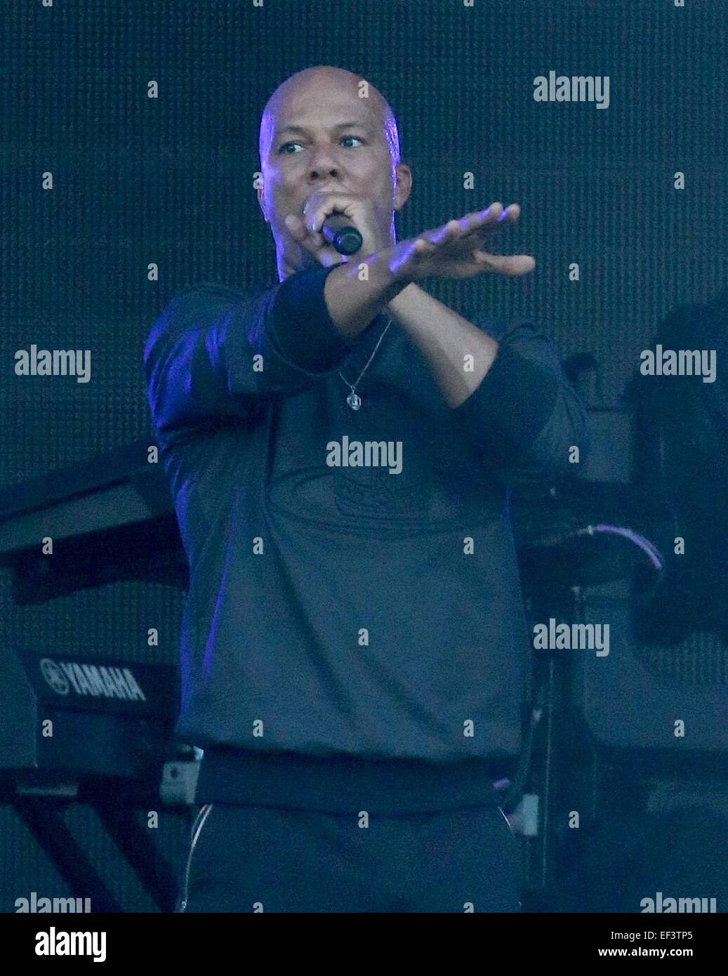 Rapper Common performs on stage at Jimmy Kimmel Live! in Hollywood ...