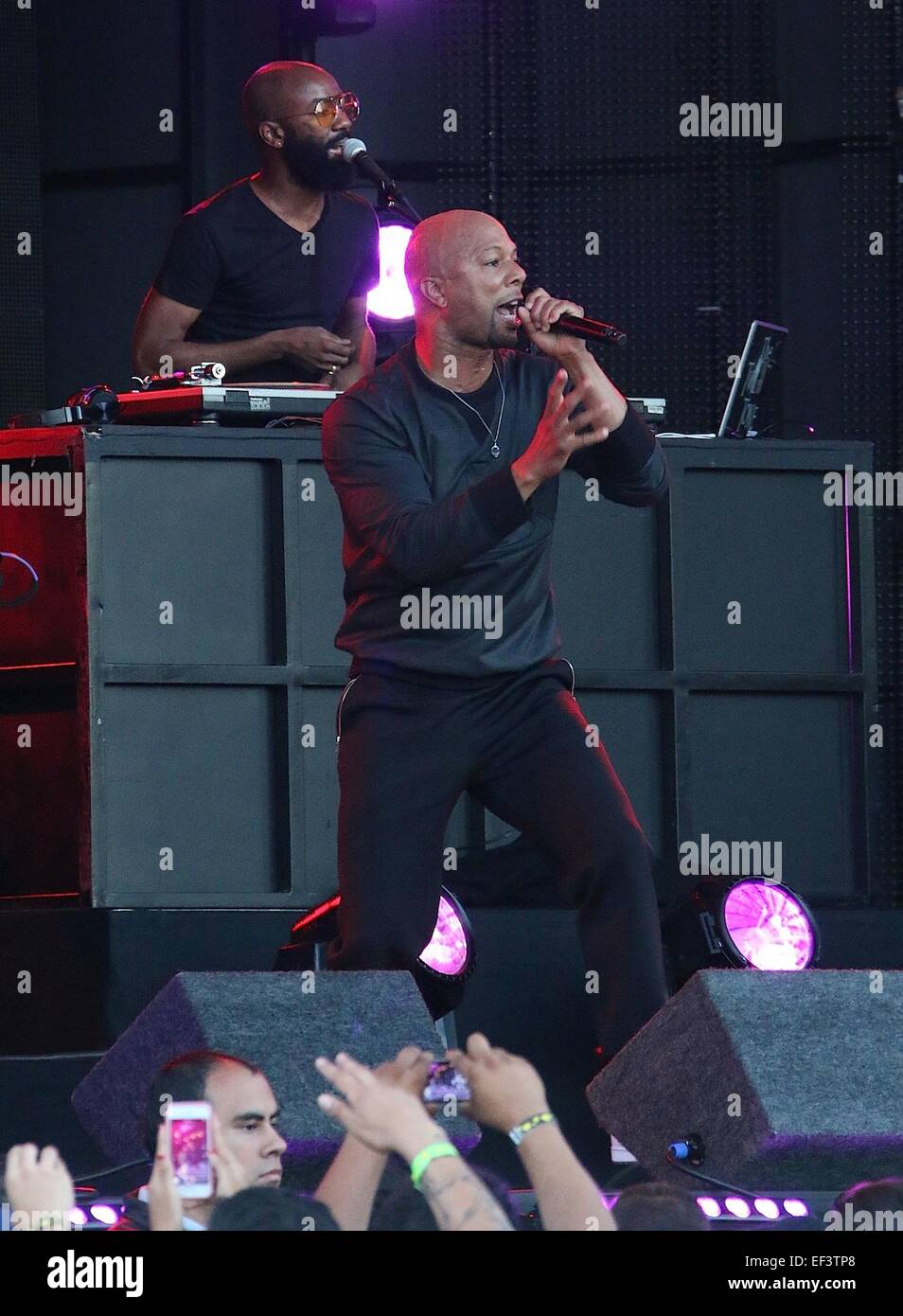 Rapper Common performs on stage at Jimmy Kimmel Live! in Hollywood ...