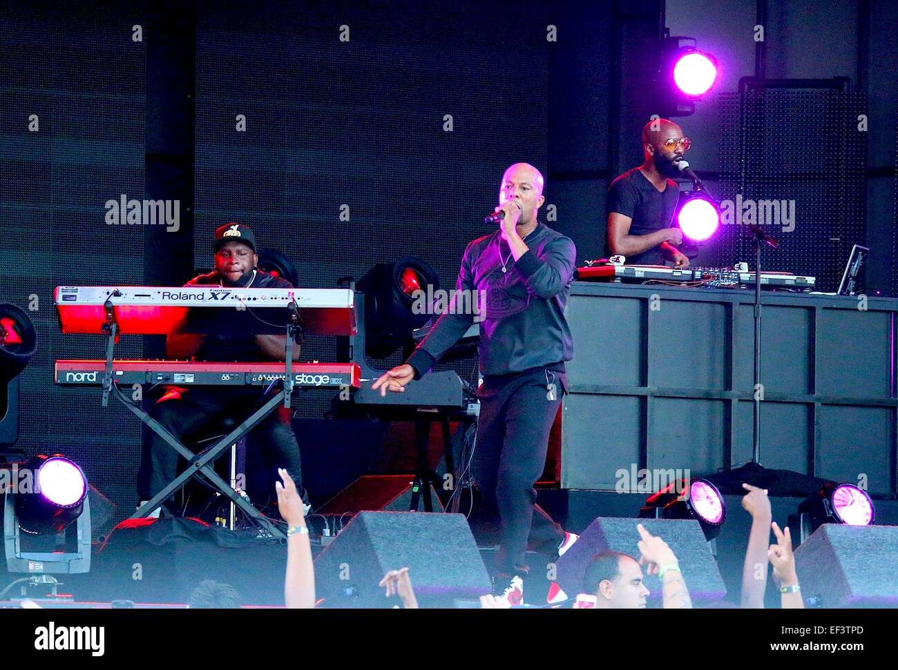 Rapper Common performs on stage at Jimmy Kimmel Live! in Hollywood ...