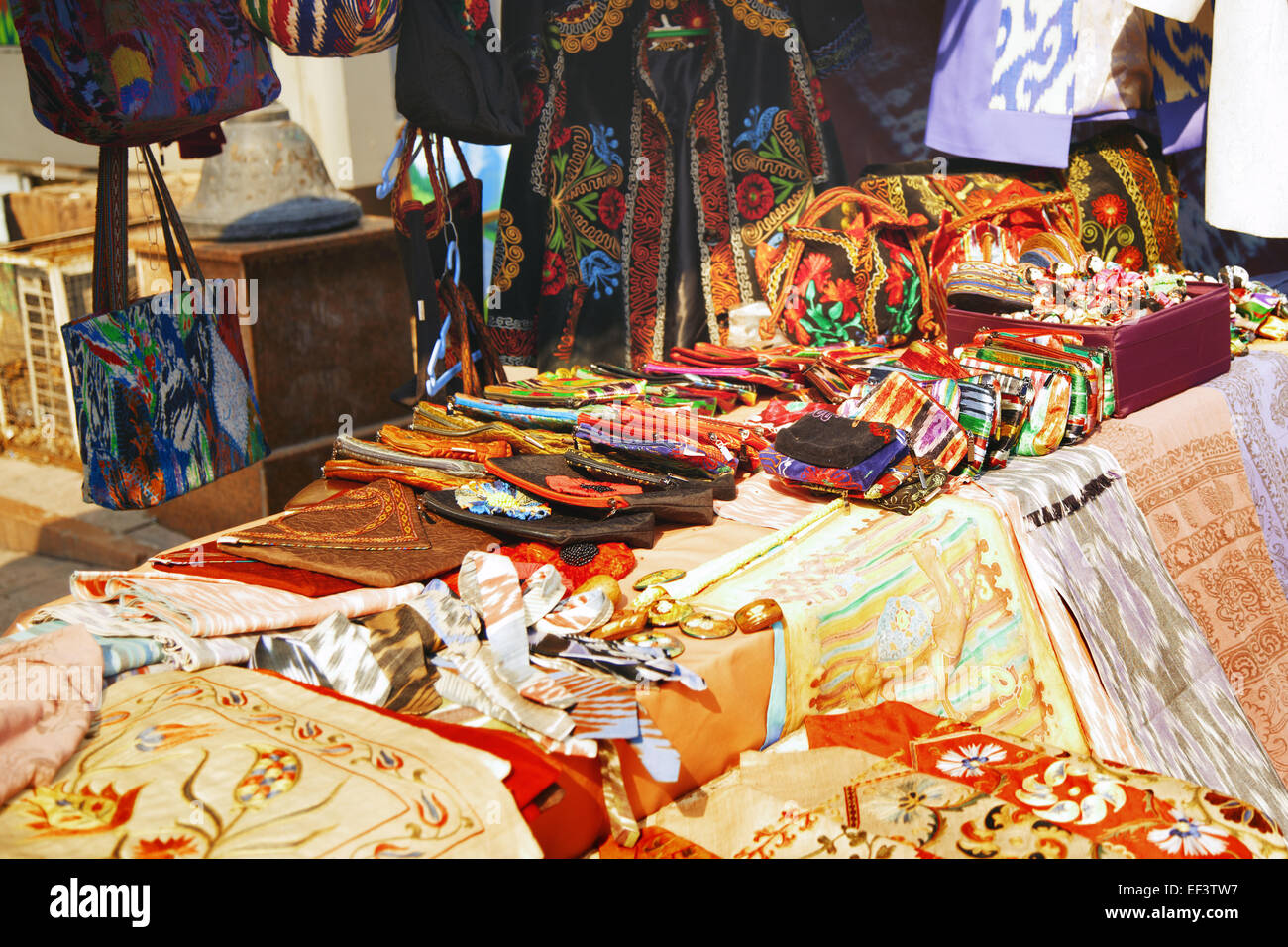 Handmade items in the open-air flea market Stock Photo - Alamy