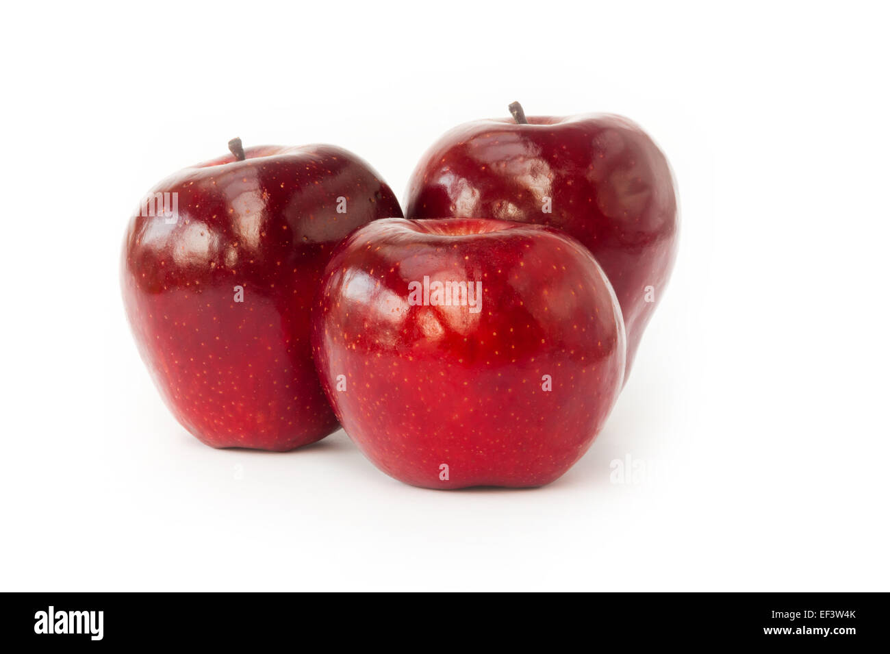 Three apples Cut Out Stock Images & Pictures - Alamy