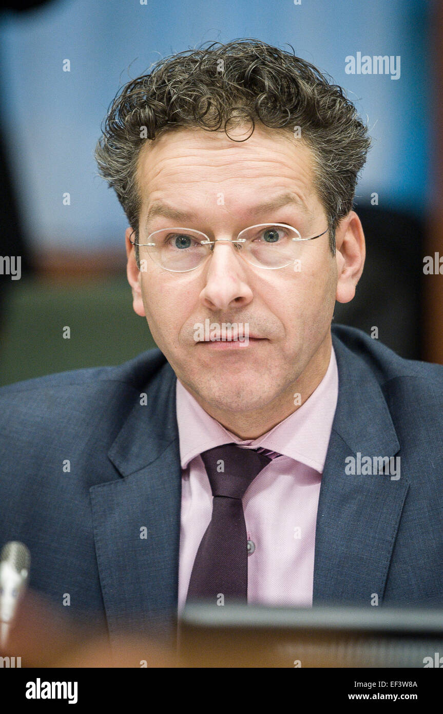 Eurogroup President Dutch Finance Minister Jeroen Dijsselbloem at the ...