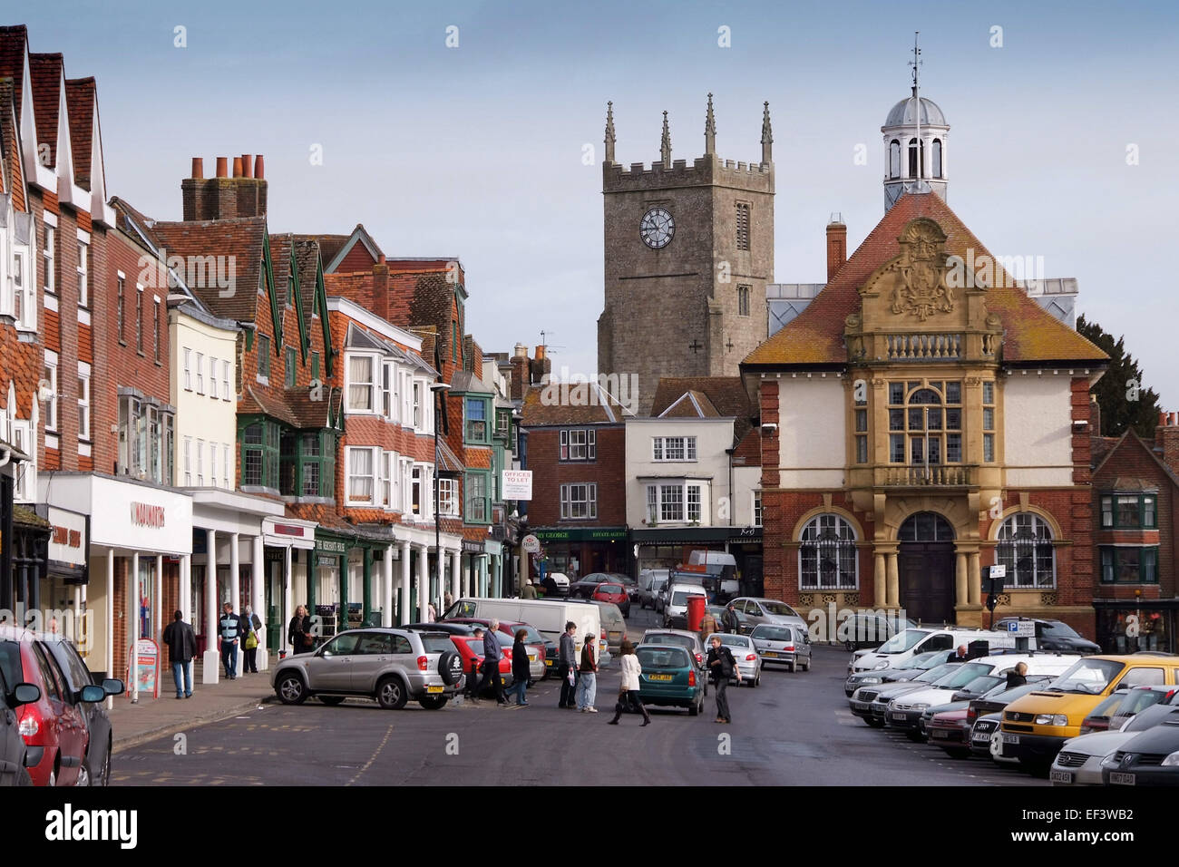 Malborough high street Wiltshire Stock Photo - Alamy