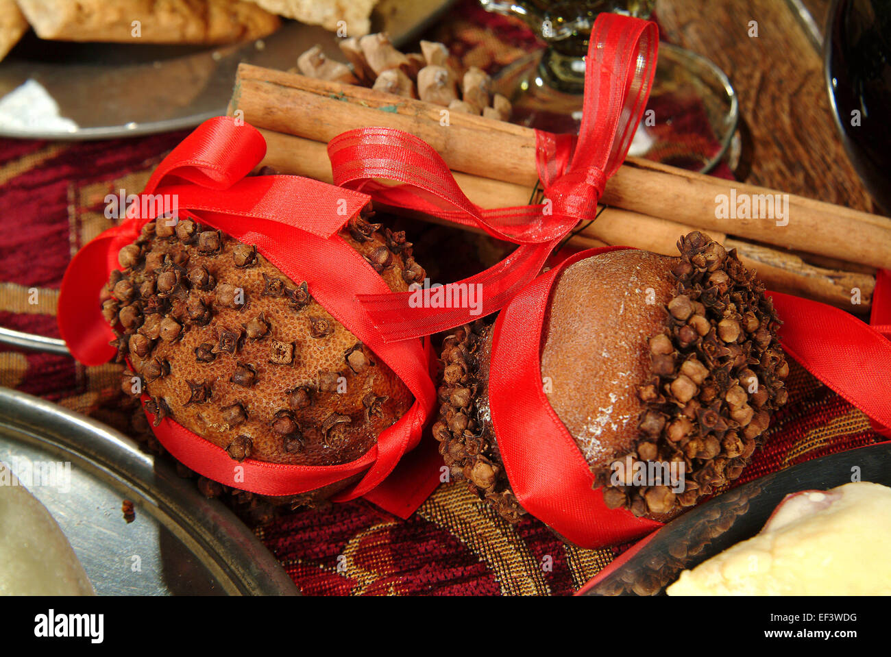 A selection of 16th.century foods at Little Moreton Hall Stock Photo ...