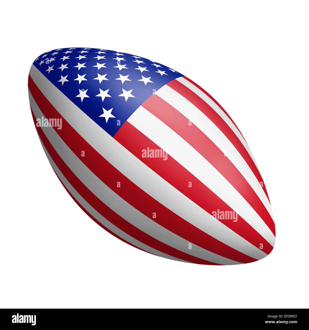 Usa flag football image Cut Out Stock Images & Pictures - Alamy