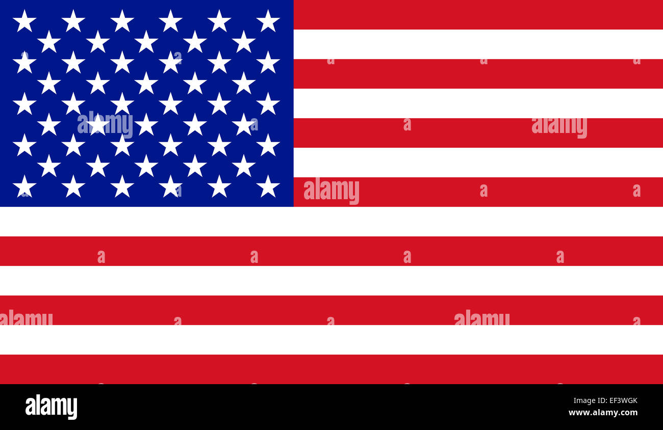 Raster illustration of the USA flag Stock Photo - Alamy