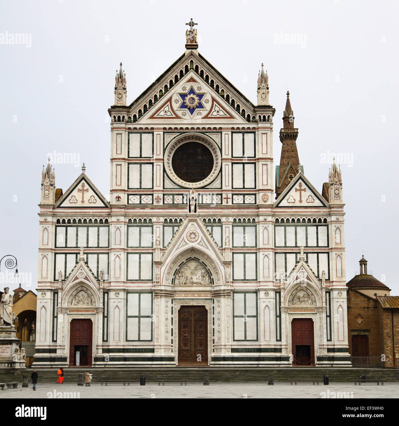 Basilica of Santa Croce (Basilica of the Holy Cross), Florence Stock ...