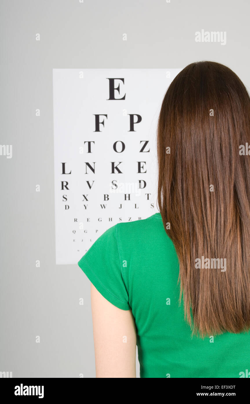 Eye test chart only hi-res stock photography and images - Alamy