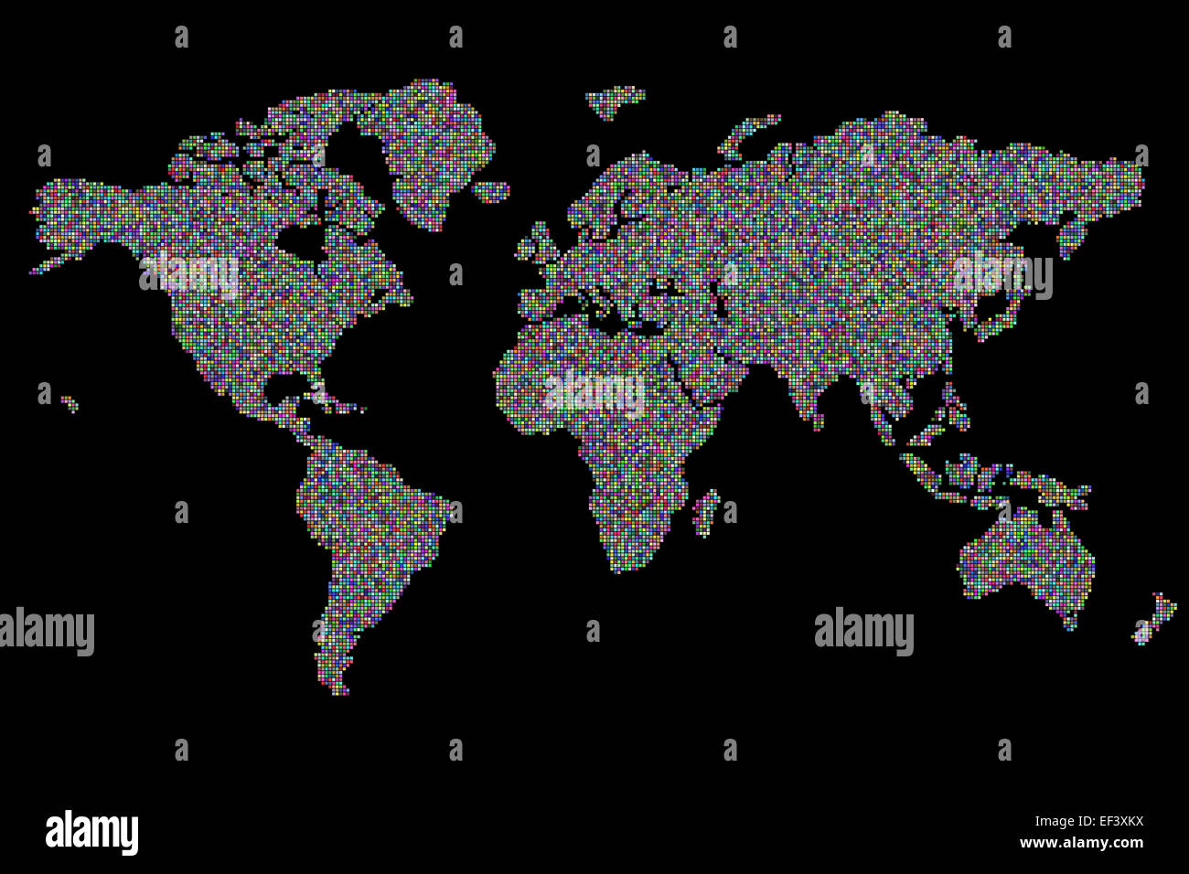 Pixel map hi-res stock photography and images - Alamy